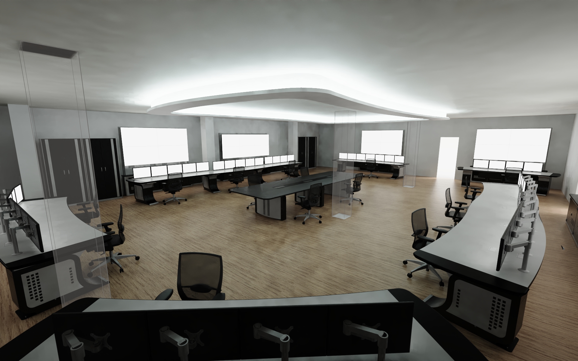 Control Room Console Karma2 | Scrivania motorizzata per sale operative ...