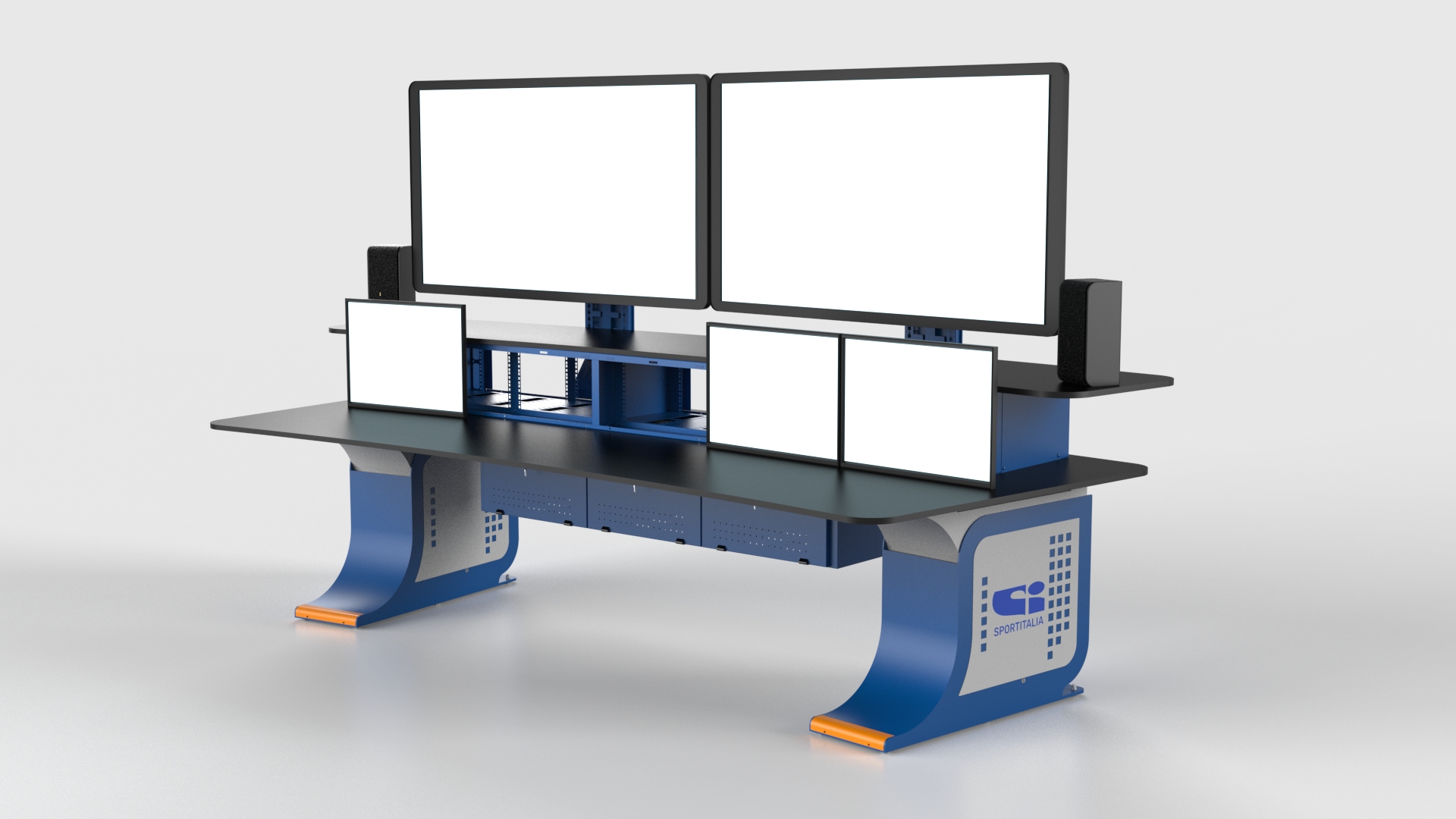 Control Room Console Karma2 | Scrivania motorizzata per sale operative ...