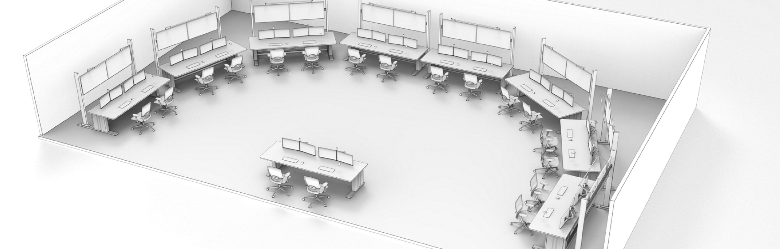 Control rooms for Oil & Gas Sector